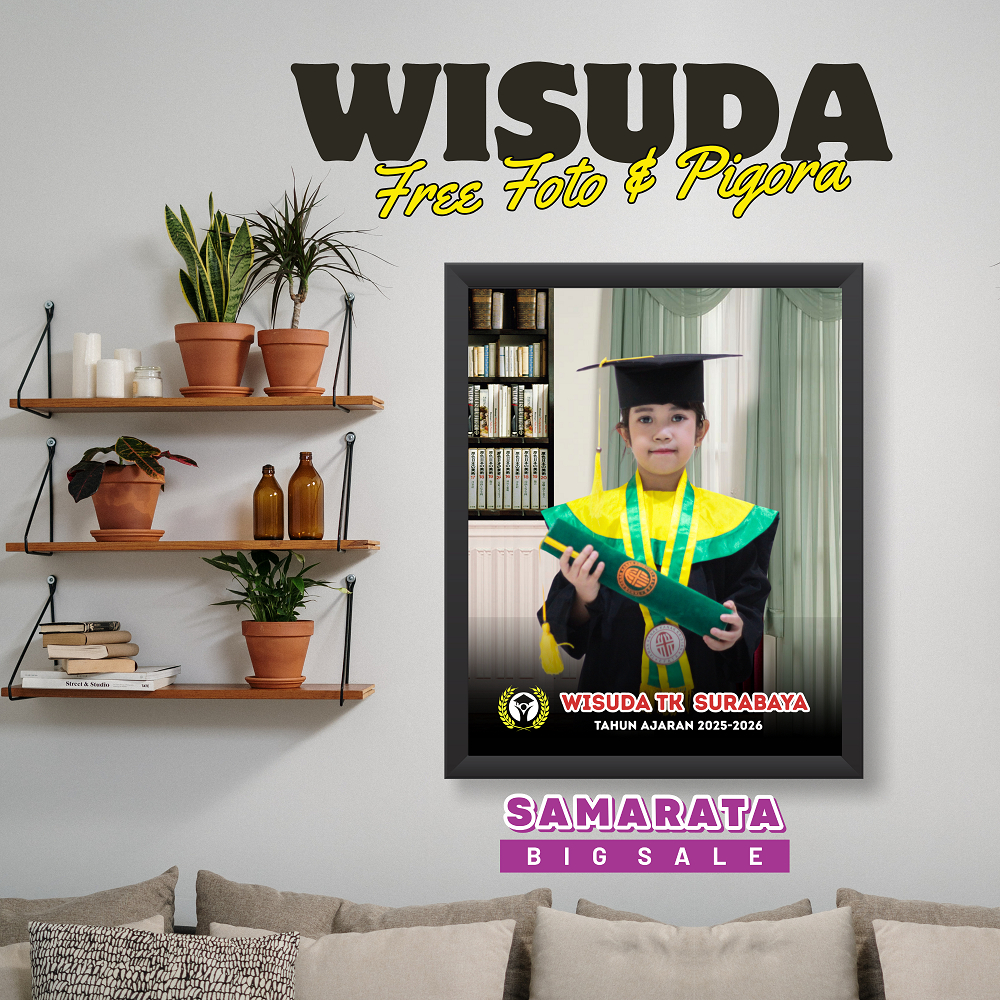 Jual Edit Foto Baground Wisuda Anak Free Pigura Cetak Foto Wisuda Anak ...