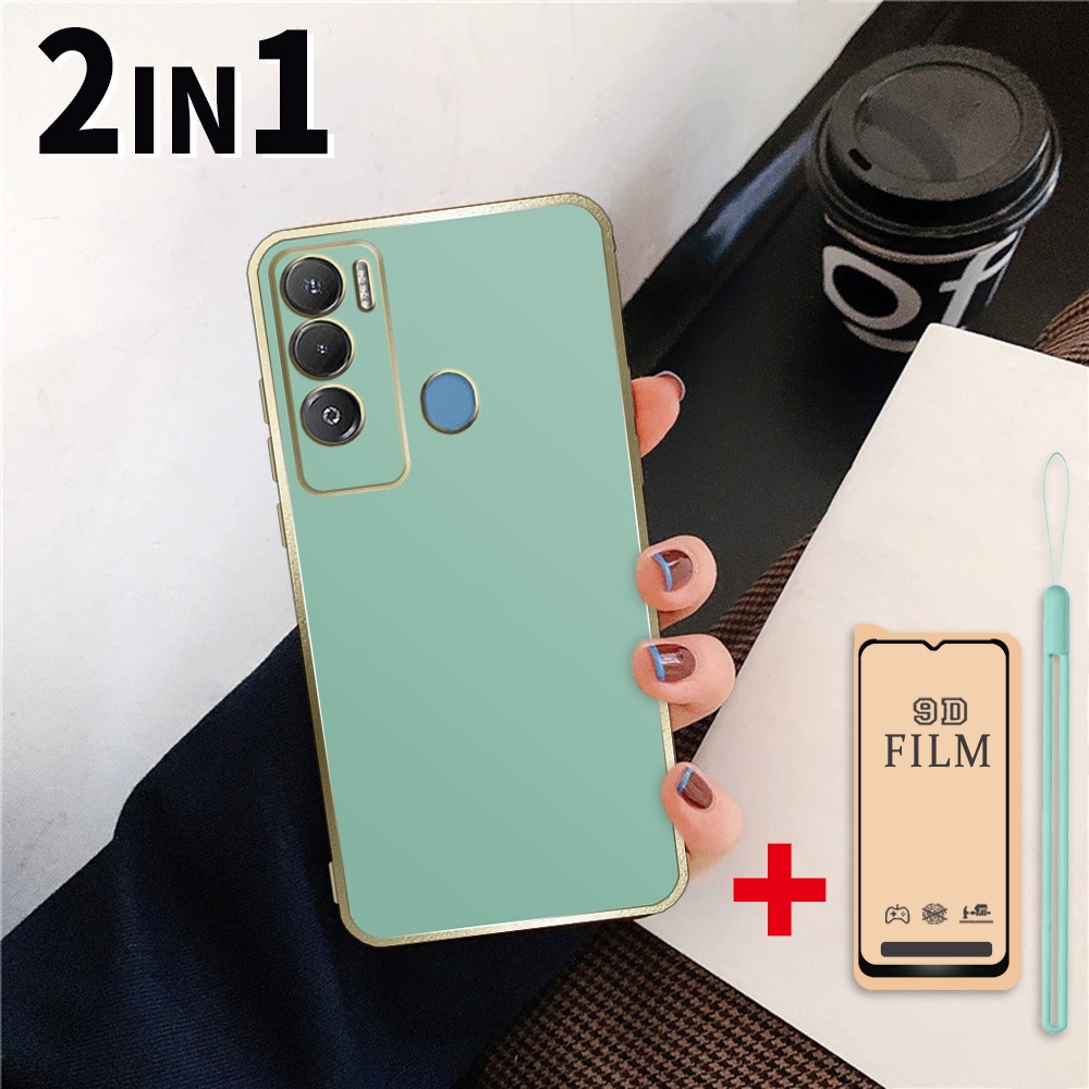 Jual [2 in 1 PAKET] Case Tecno Pova Neo LE6 LE6h With Softcase Casing ...