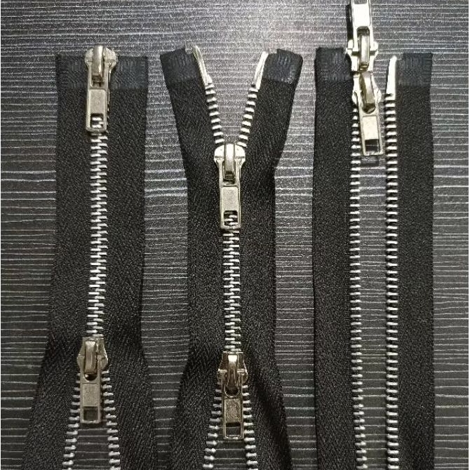 Jual ZIPPER JAKET BESI ALMUNIUM DOBLE SLIDER#5 | Shopee Indonesia