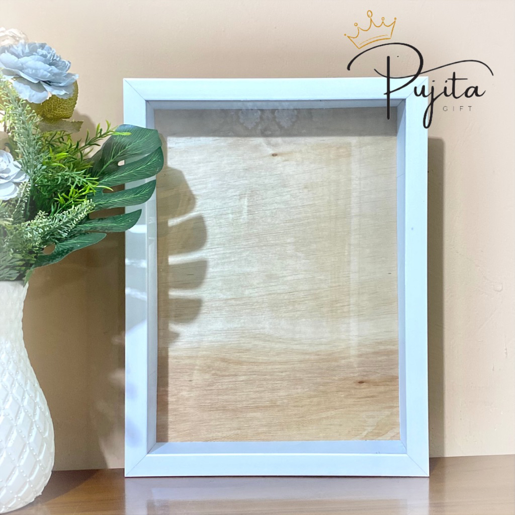 Jual Frame 3D 30x40 Frame Putih Polos Kosong | Shopee Indonesia