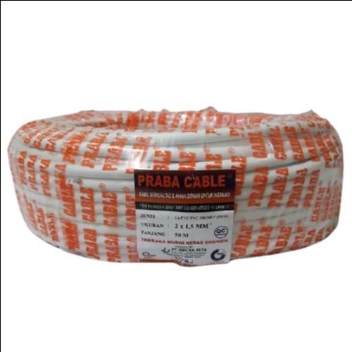 Jual Kabel Praba NYM 2 x 1,5 mm Putih 50m Berkualitas Tinggi | Shopee ...
