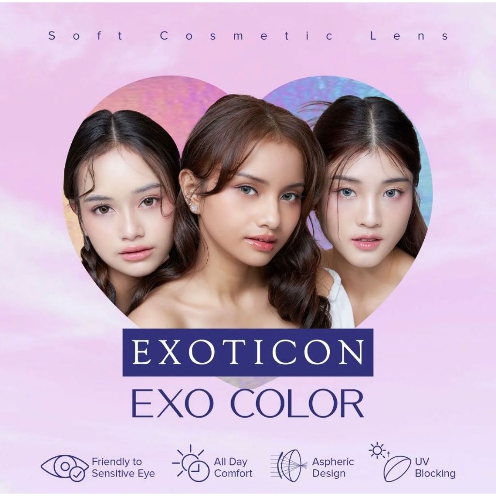 Jual Softlens Exo Color By Exoticon X2/14.5mm/Normal/Minus | Shopee ...