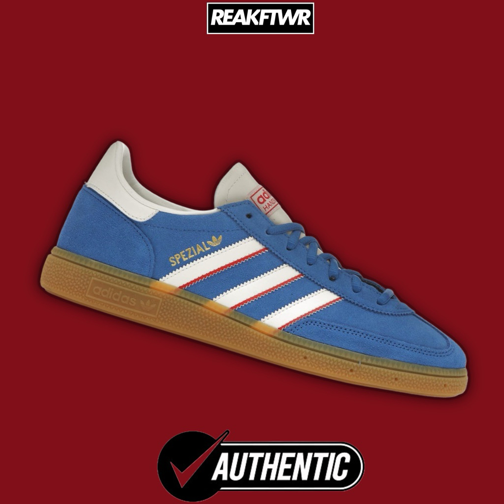 Jual Adidas Handball Spezial Blue Better Scarlet 100% Authentic [IF9532 ...