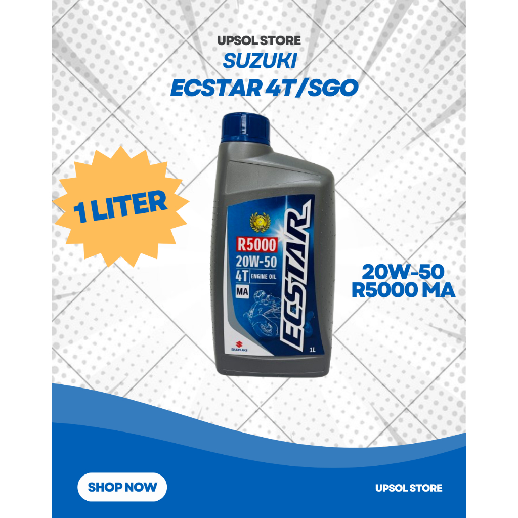 Jual OLI SUZUKI SGO ECSTAR 1LITER OLI SGO 4T 20W-50 1L | Shopee Indonesia