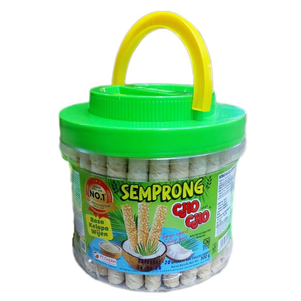 Jual Semprong Stick Coconut Wijen Renyah Lembut 300gr Cho Cho Wafer ...
