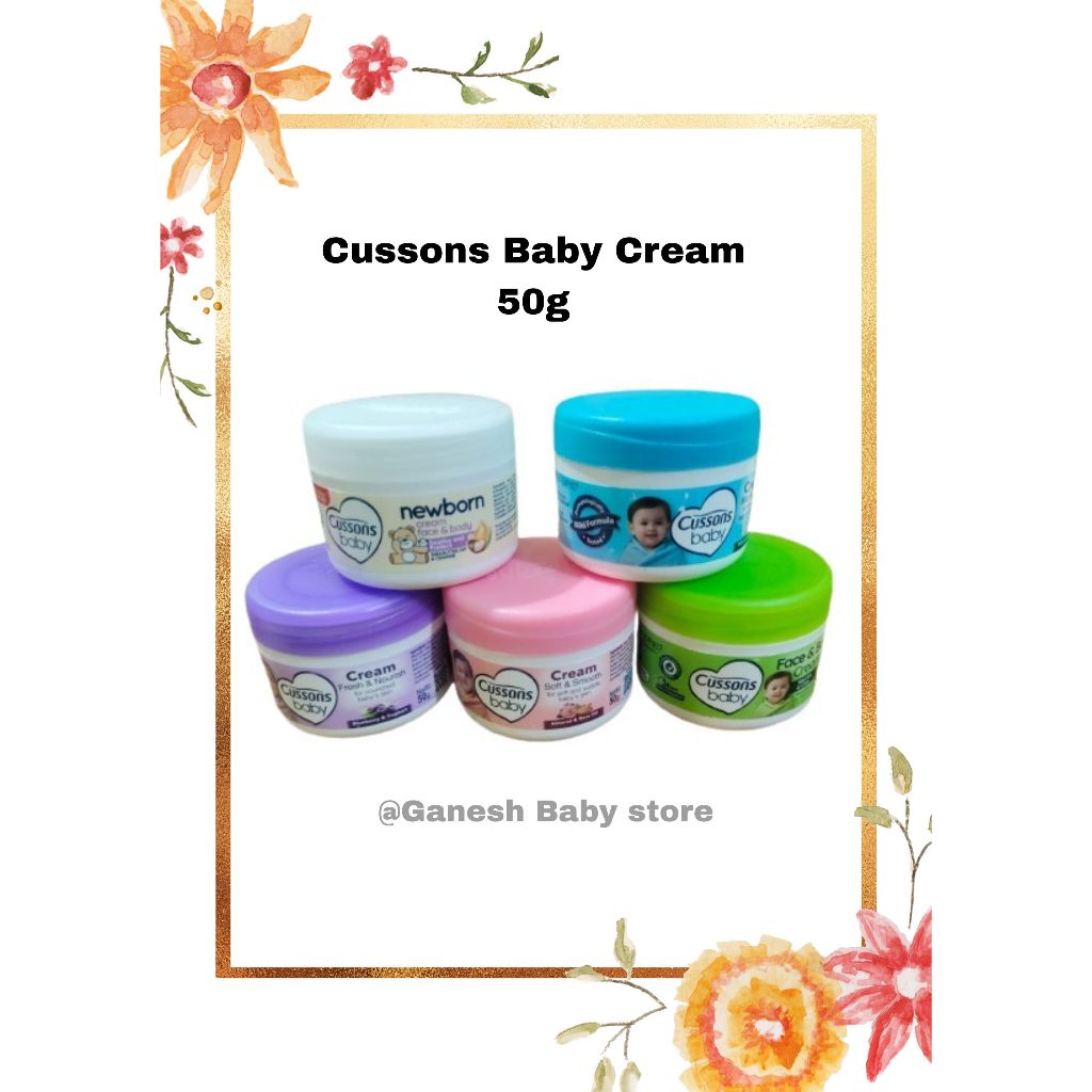 Jual CUSSONS Baby Cream 50gr-Krim Bayi Soft&Smooth/Fresh&Nourish/Mild&Gentle/New Born/ Nourish ...