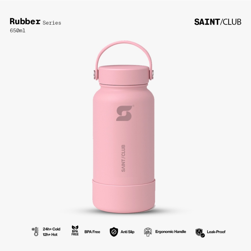 Jual Saint Club Rubber Candy Tumbler Stainless 650ml Botol Minum 650ml ...