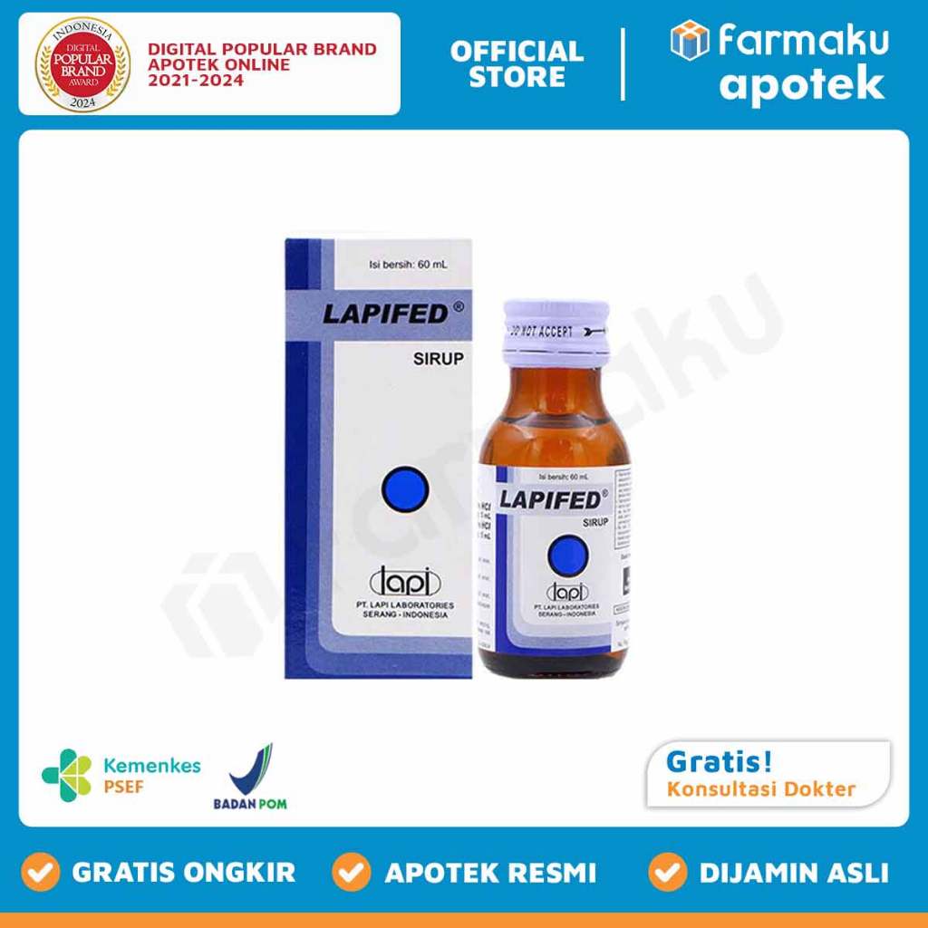 Jual Lapifed Syrup 60 ml - PSG | Shopee Indonesia