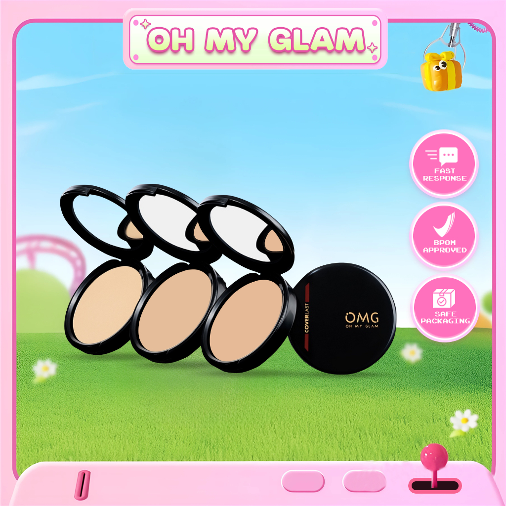 Jual ️ Pamelo ️ OMG Oh My Glam Coverlast Two Way Cake 12gr | Bedak ...