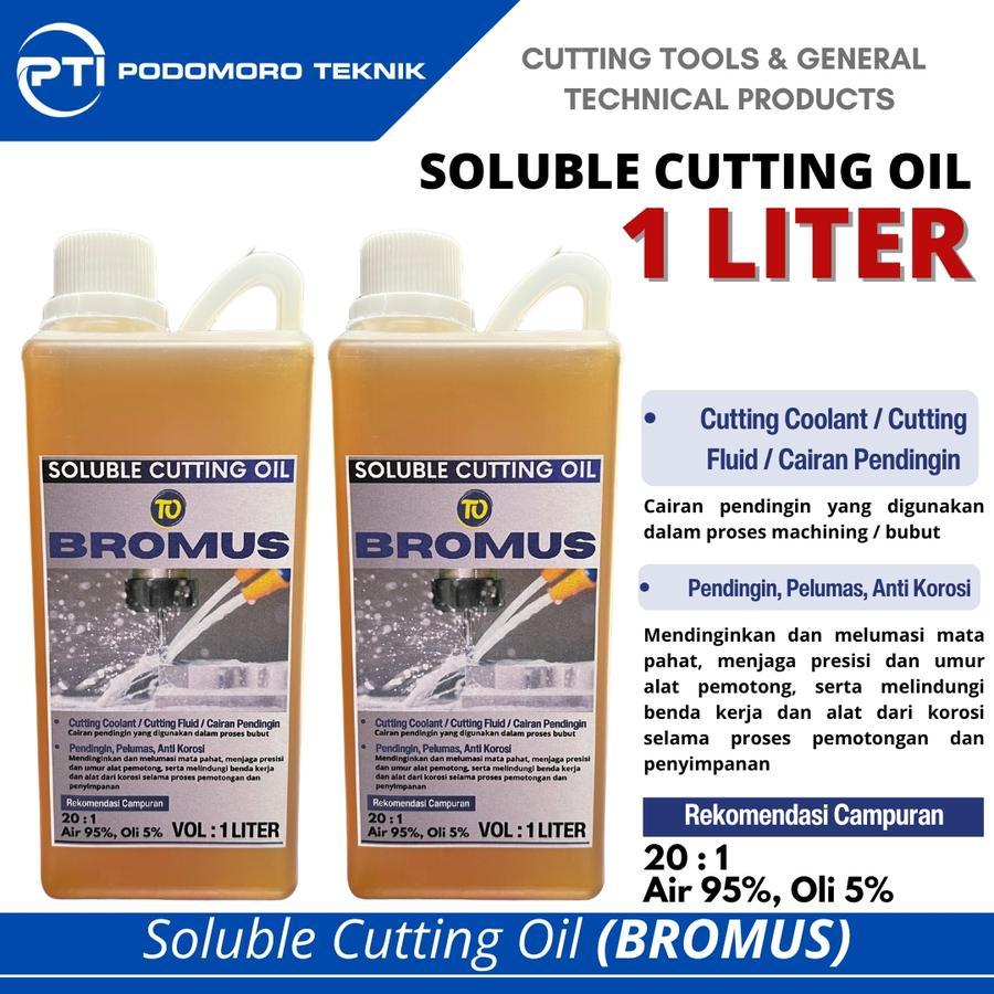 Jual Bromus Soluble Cutting Oil Oli Cutting Coolant Mesin CNC Milling Bubut 1 Liter | Shopee ...