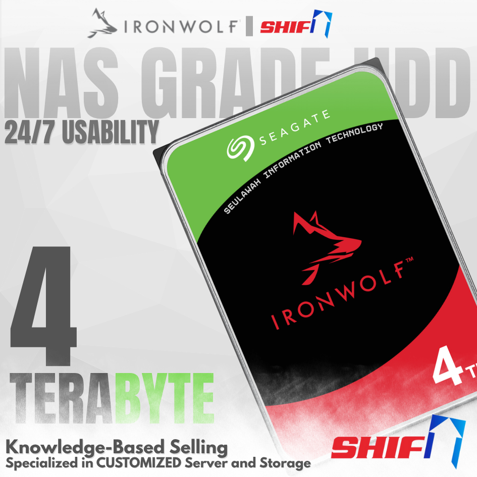 Jual SHiFT - 4TB Seagate Ironwolf | SATA NAS Grade HDD | Garansi Resmi ...