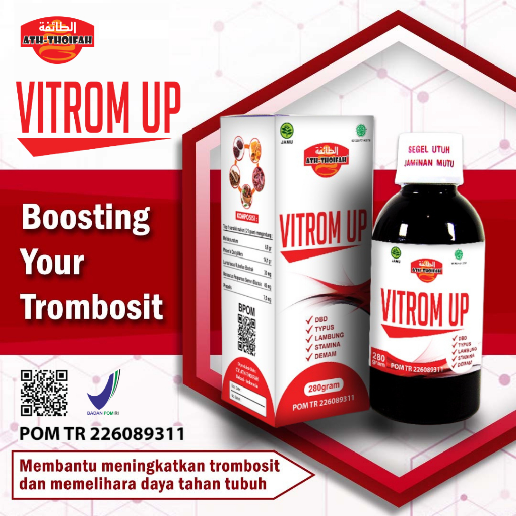 Jual VITROM UP - Madu Herbal Daya Tahan Tubuh - Peningkat Trombosit ...