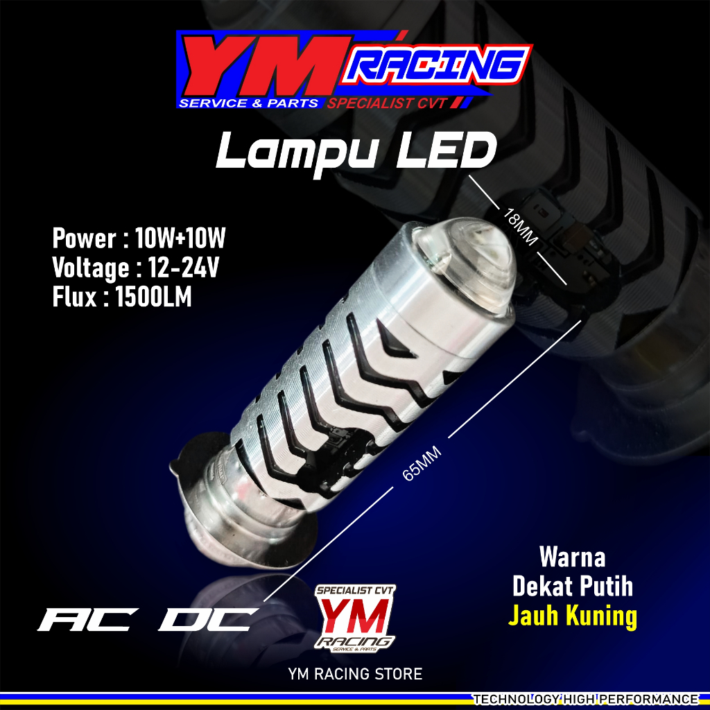 Jual LAMPU LED LASER HI LO DUAL BEAM 2 WARNA PUTIH & KUNING / PUTIH ...