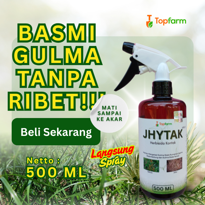 Jual Herbisida Topfarm / Cairan Semprot Rumput Mati Kering / Herbisida ...