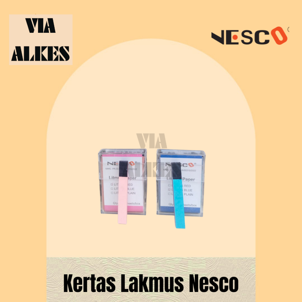 Jual Kertas Lakmus NESCO Kertas Lakmus Merah & Biru Litmus Paper Kertas ...