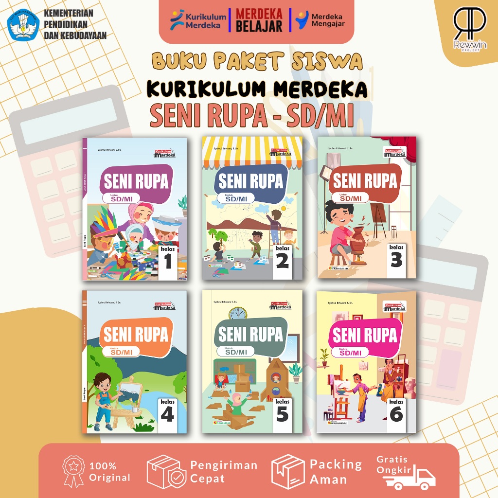 Jual Buku SENI RUPA SD/MI Kelas 1–6 | Kurikulum Merdeka | Penerbit Wahana Karya Jaya | Shopee ...