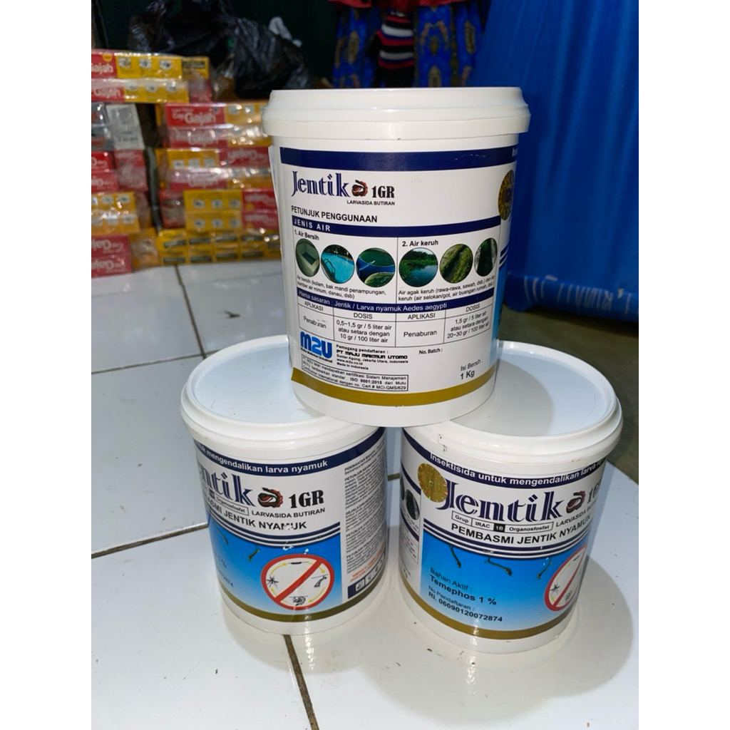 Jual JENTIKA 1 GR Kemasan 1 KG - Larvasida / Obat Jentik Nyamuk DBD ...