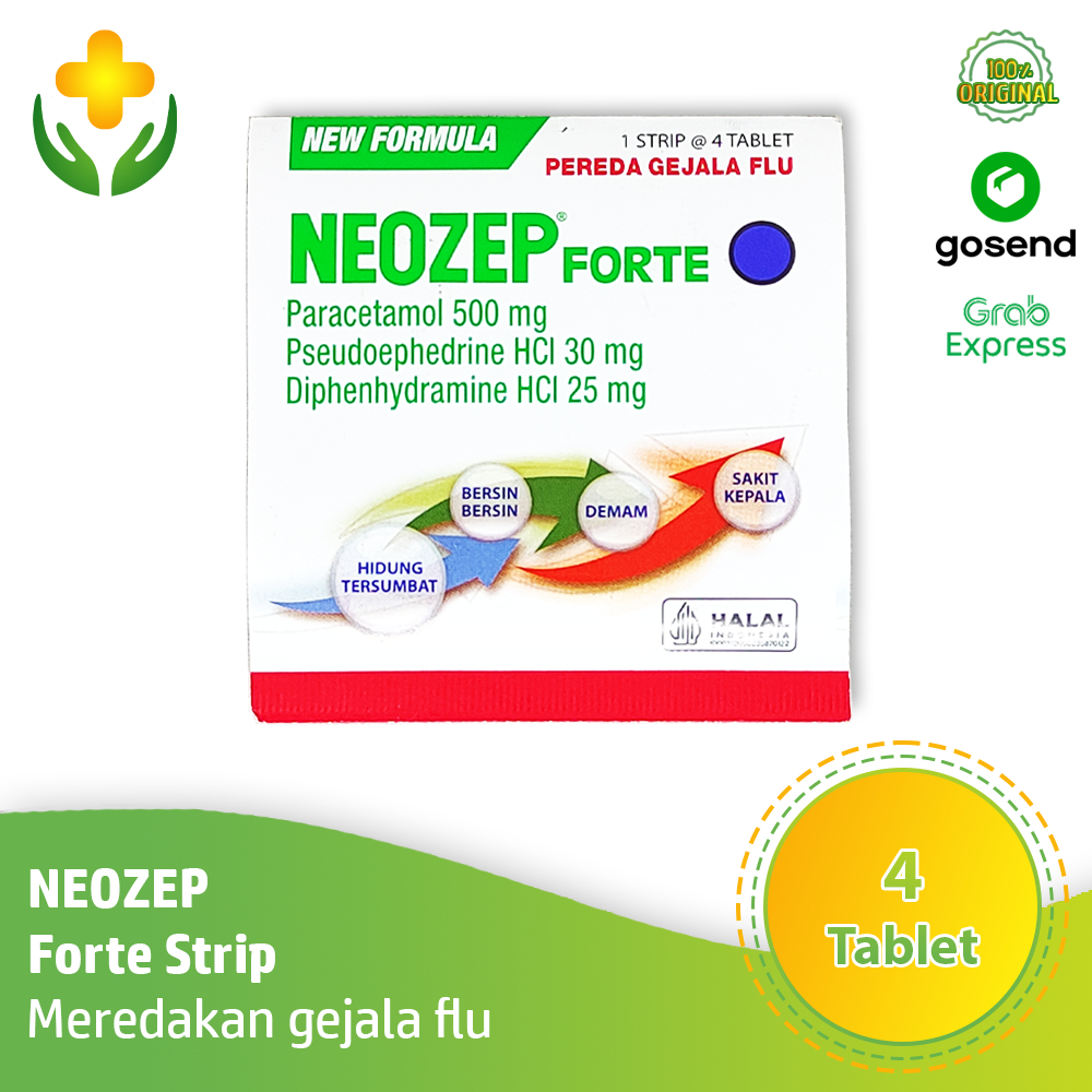Jual Neozep Forte 1 Strip 4 Tablet - Obat Flu Demam Pilek Hidung ...