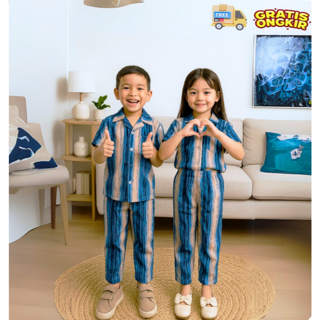 Jual SETELAN ANAK UNISEX BAHAN KATUN RAYON 1-10 TAHUN CELANA PANJANG ...