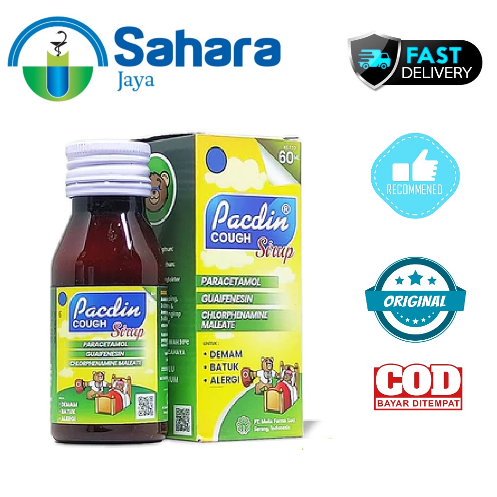 Jual [SJ] Pacdin Cough Sirup 60 ml - Obat Batuk Demam Anak | Shopee ...