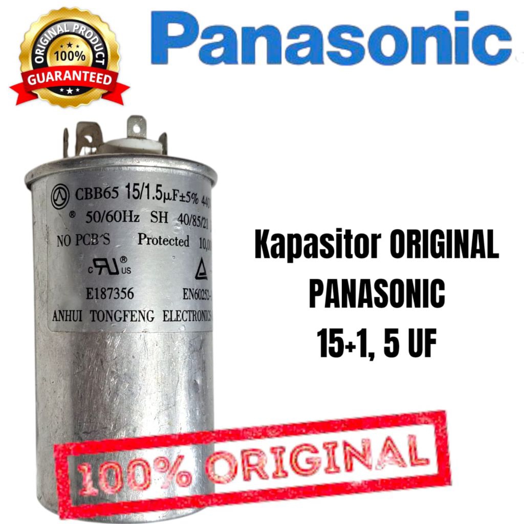 Jual kapasitor AC panasonic 1/2 PK ORIGINAL | Shopee Indonesia
