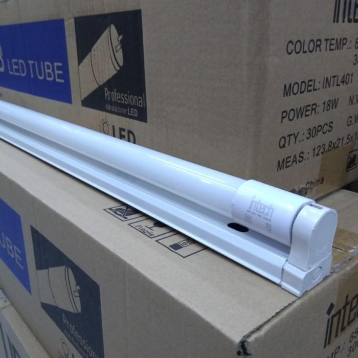 Jual Lampu TL T8 LED 18w Set + Kap Komplit navigate Panjang 120cm | Shopee Indonesia