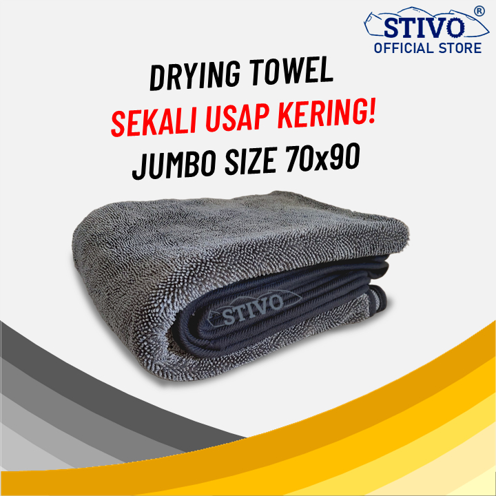 Jual Drying Towel JUMBO 70x90 Twisted Loop - STIVO - HANDUK LAP ...