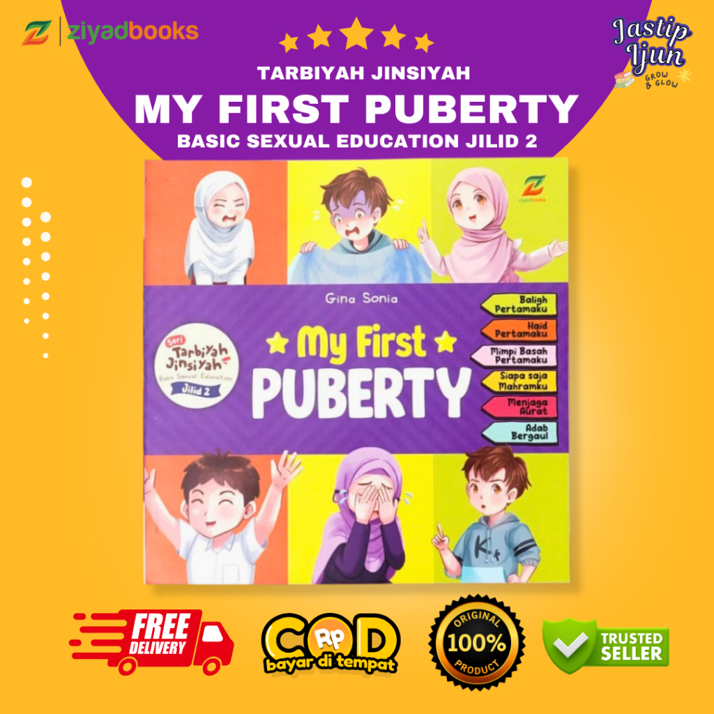 Jual Buku My First Puberty Seri Tarbiyah Jinsiyah Cerita Anak Islami 1 2 3 4 Tahun TK SD SMP ...