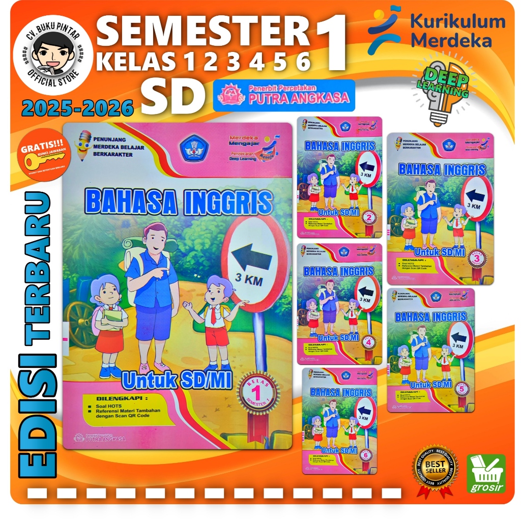 Jual LKS BAHASA INGGRIS SD/ MI KELAS 1 2 3 4 5 6 1-6 SEMESTER 1 & 2 2025-2026 KURIKULUM MERDEKA ...
