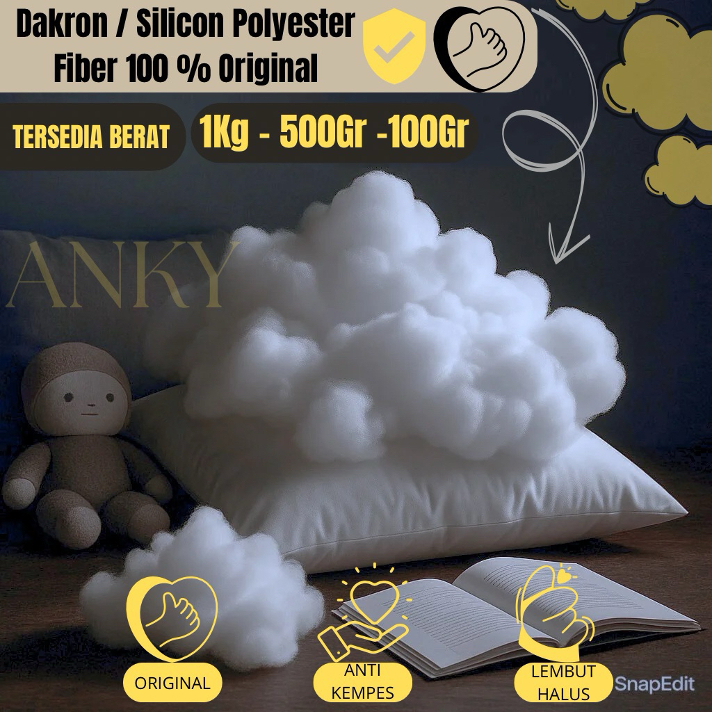 Jual ANKY - Dakron / Silicon Grade A Harga Grosir | 1 Kg - 500Gr - 100 ...