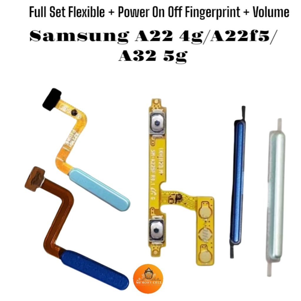 Jual Flexible + Power On Off Fingerprint + Volume Samsung A22 4g A225f ...