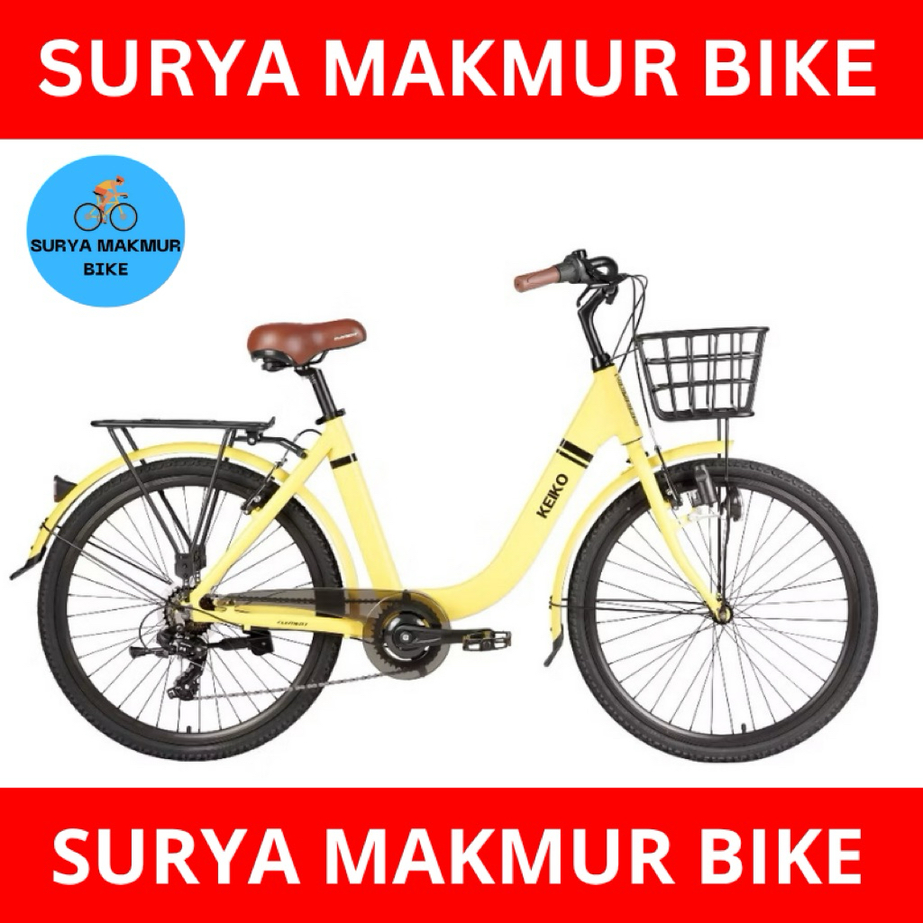 Jual Sepeda City Bike 26 Inch Element KEIKO 7 Speed | Shopee Indonesia