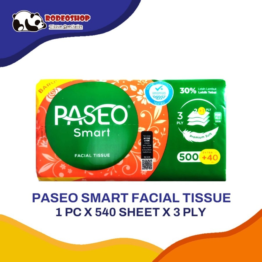 Jual Paseo Smart Facial Tissue Tisu Wajah (1 Pcs x 540 Sheets) | Shopee ...