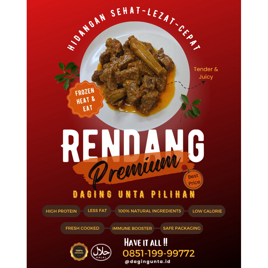 Jual RENDANG DAGING UNTA 100% ORIGINAL | Shopee Indonesia