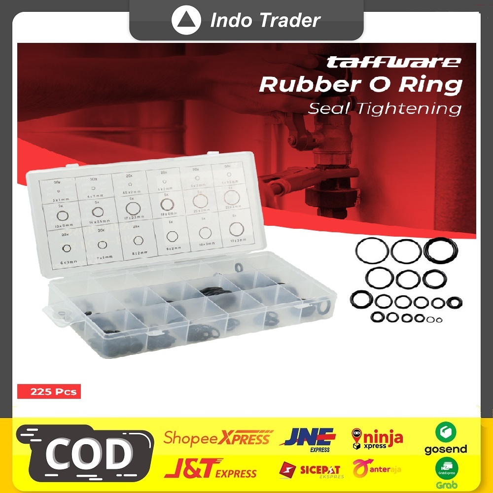 Jual Karet Rubber O-Ring Seal Tightening Repair Kit 225 PCS | Shopee Indonesia