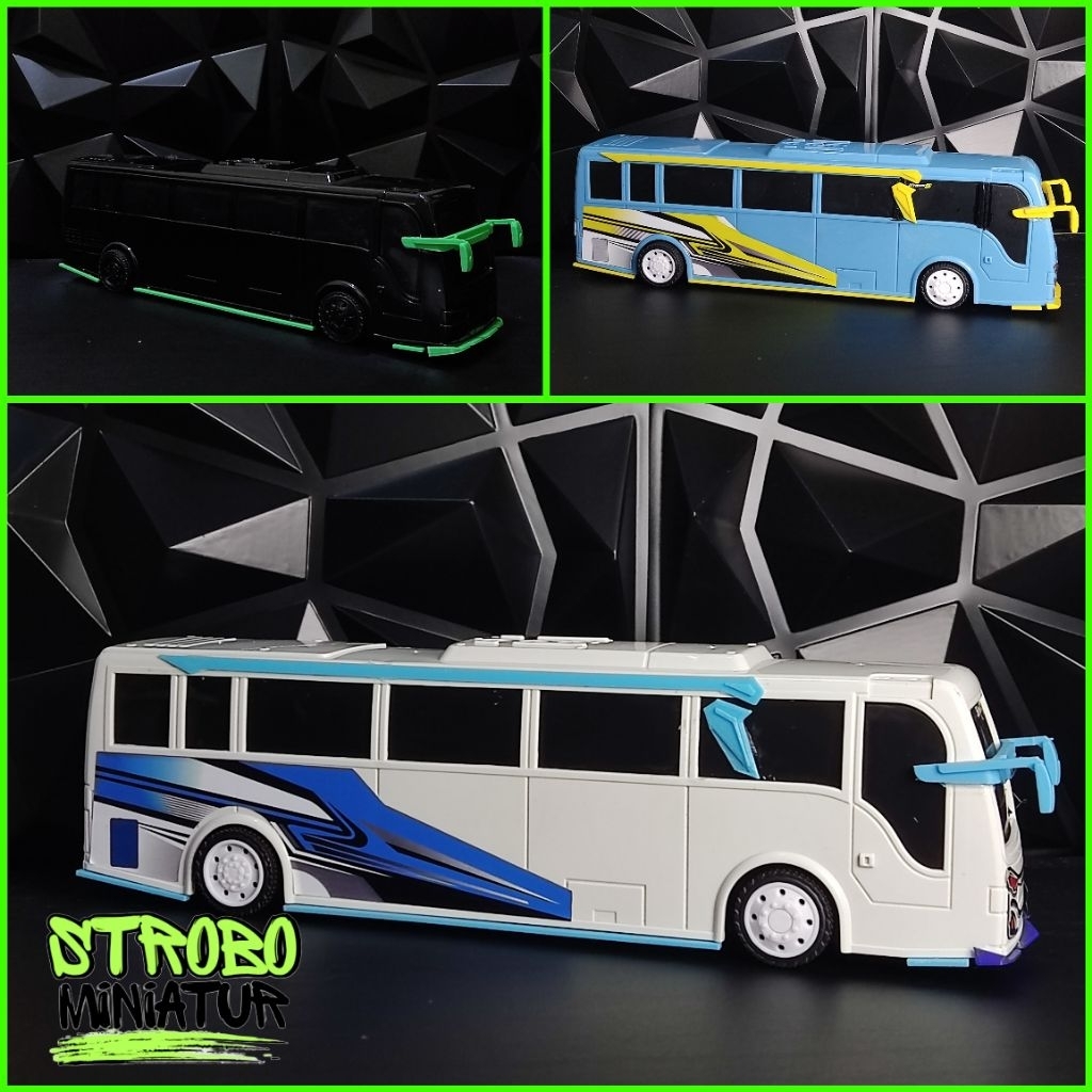 Jual Miniatur Bus Plastik Modifikasi Topi Spion Winglet Vleg Alcoa Pipa ...