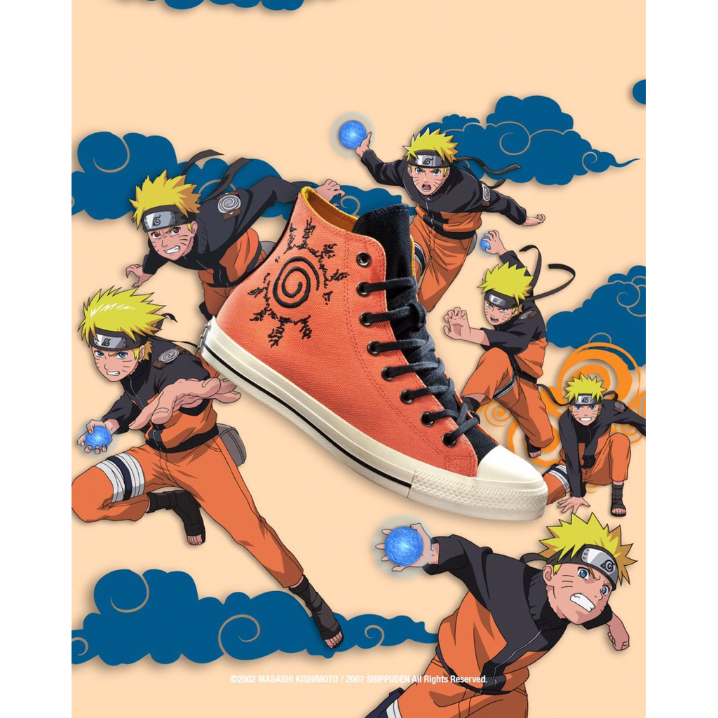 Jual NARUTO SHIPPUDEN x Converse Chuck Taylor All Star Hi “Naruto” Pale ...
