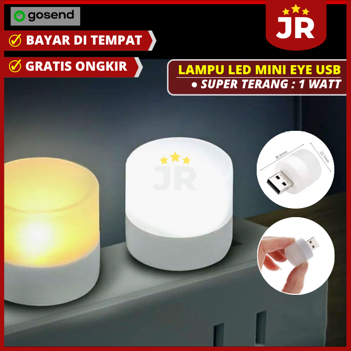 Jual Lampu LED USB Mini / Kecil Bulat | Lampu Bohlam Portable Penerang ...