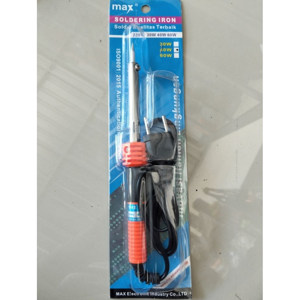 Jual SOLDER TIMAH Berkualitas MAX Soldering Iron 40W MAX Solder MAX 40 ...