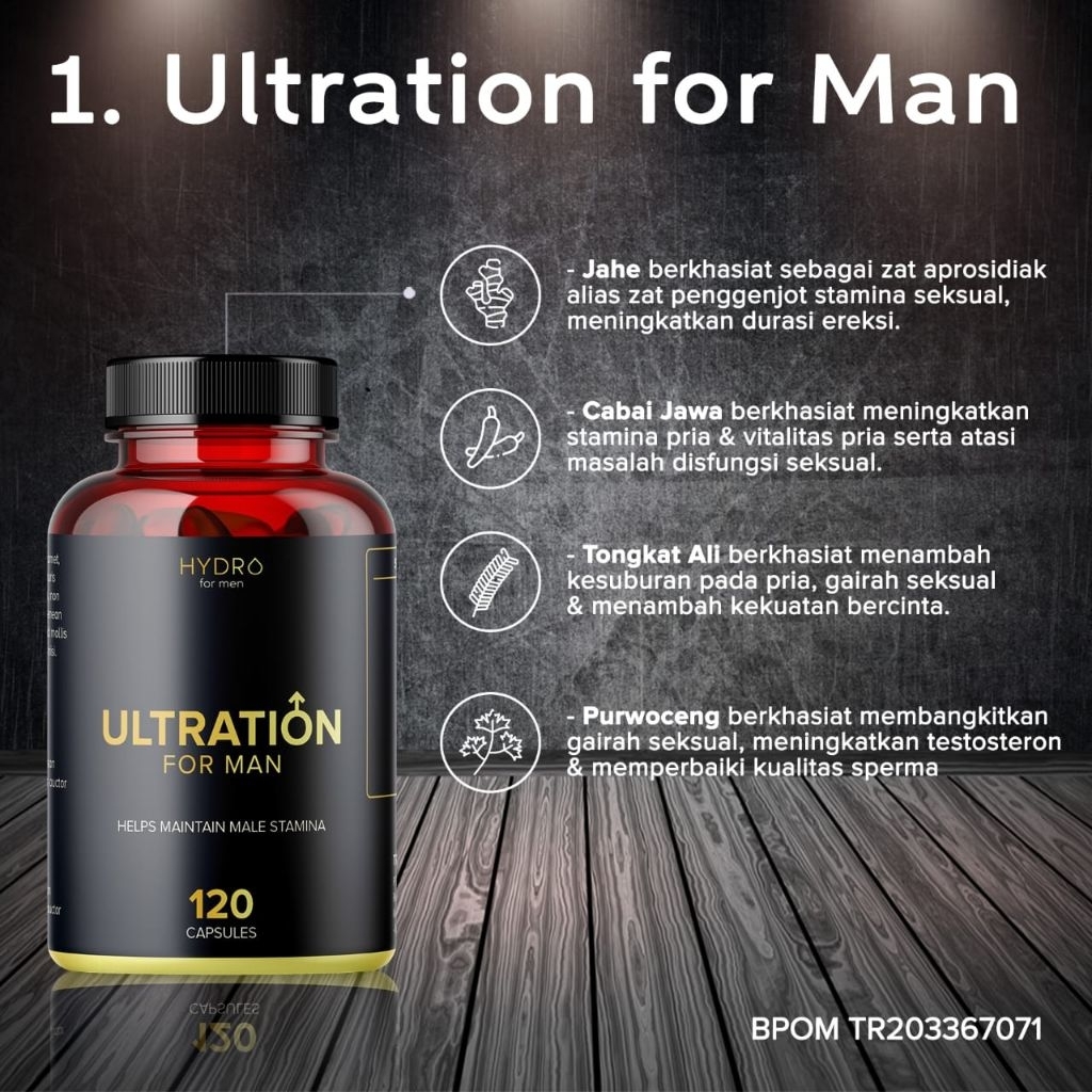 Jual ULTRATION KAPSUL HERBA PERTOLONGAN STAMINA PRIA | Shopee Indonesia