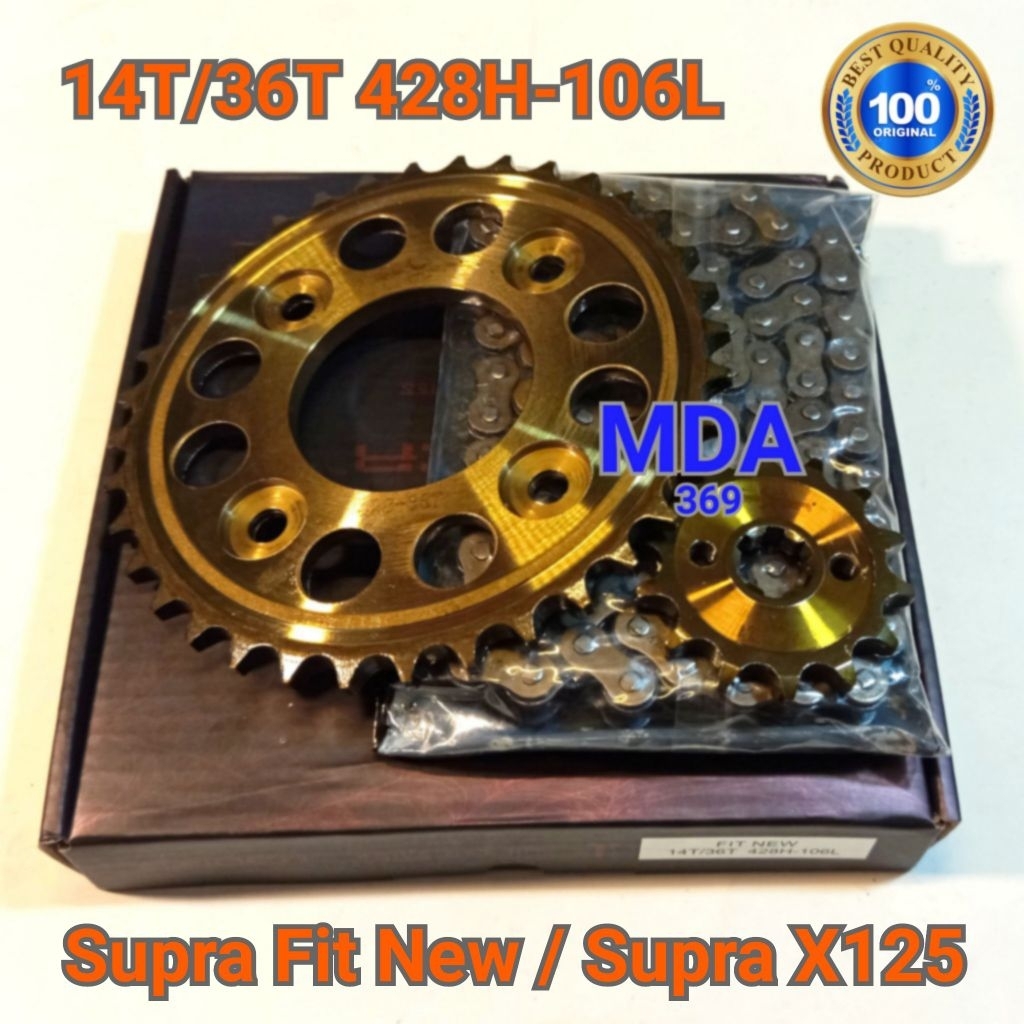 Jual Gear Set Supra X 125 Old New Fi 2014 Revo 110 Old Absolute Fit Fi ...