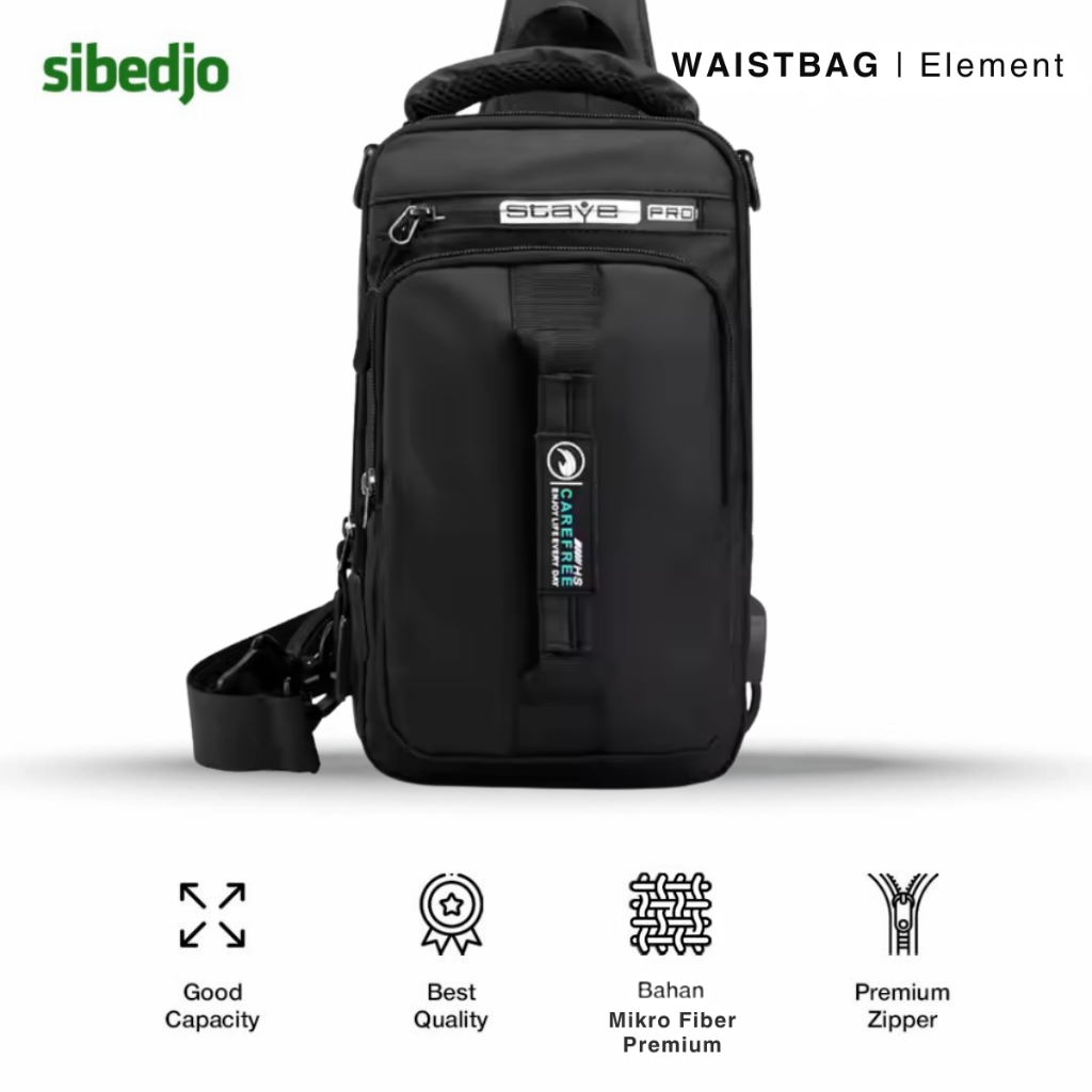 Jual Element Multifungsi Slingbag – Tas Pria Waistbag Backpack Kekinian ...