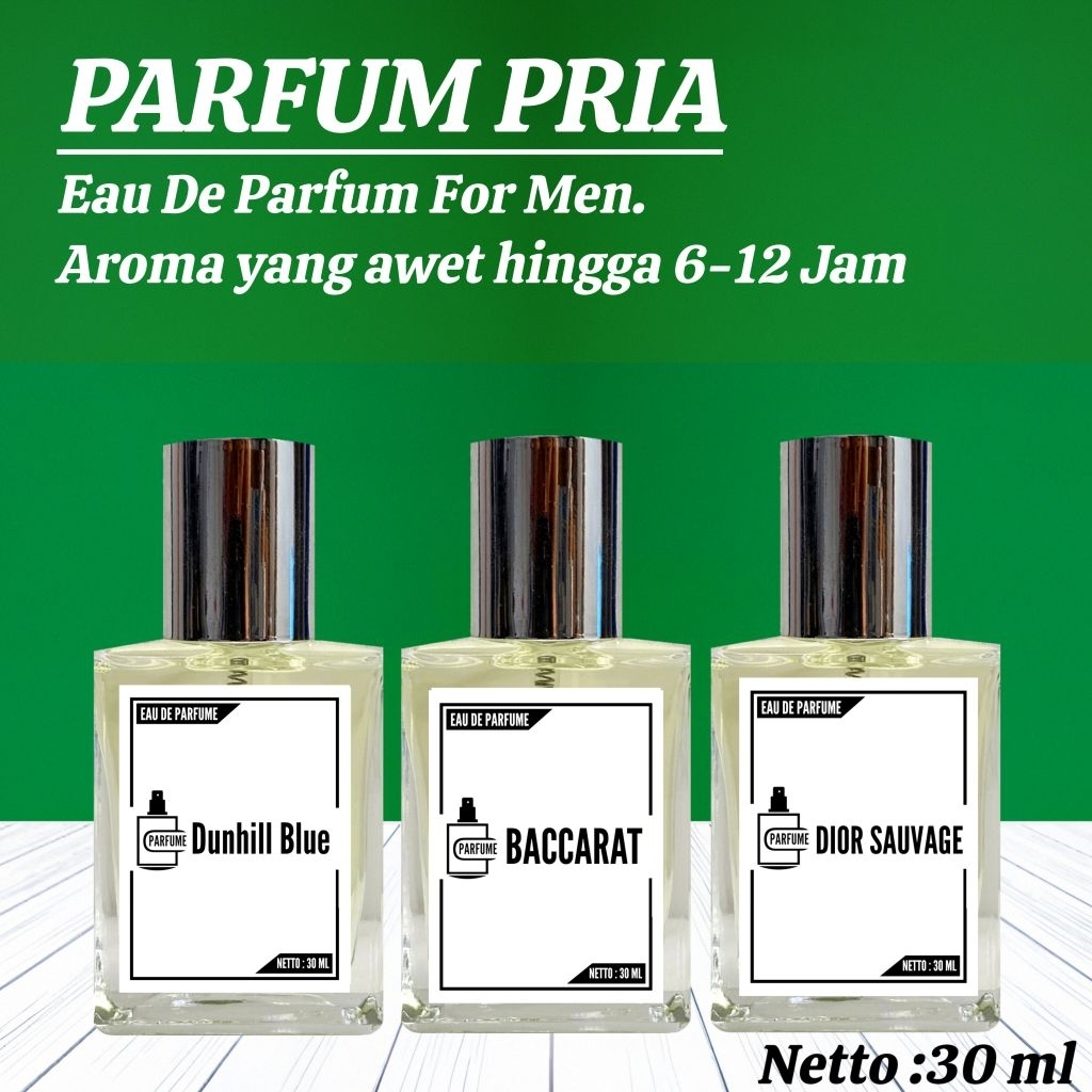 Jual PARFUM COWOK FOR MEN - Eau de Parfum Netto 30 Ml | Shopee Indonesia