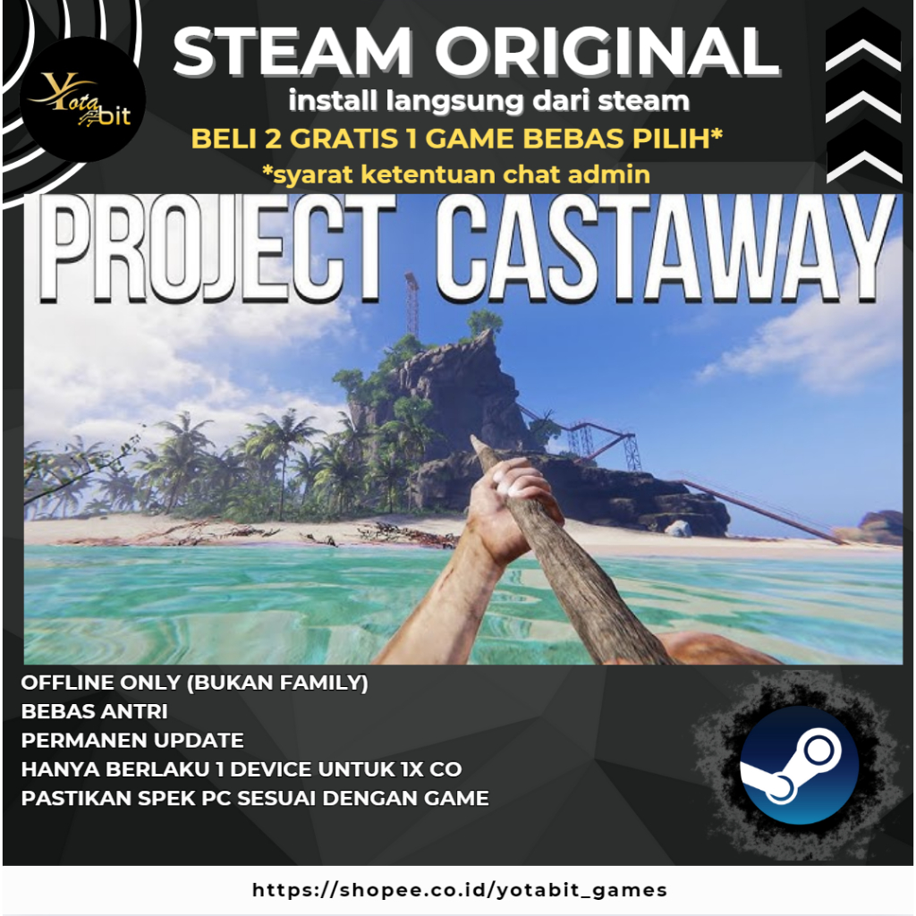 Jual Project Castaway PC Game Original Offline | Shopee Indonesia