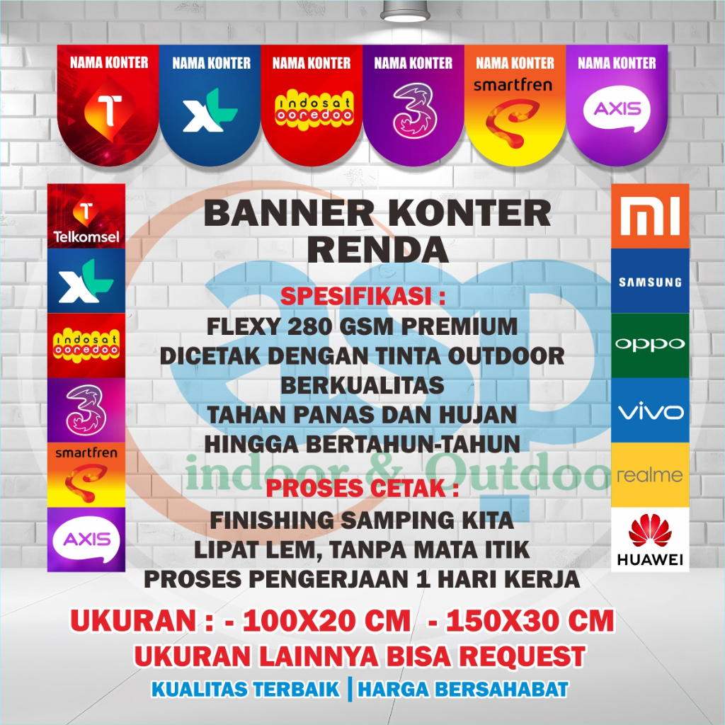 Jual SPANDUK BANNER RENDA KONTER HIASAN DINDING ACCESORIES | Shopee Indonesia