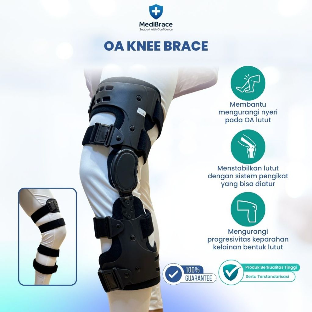 Jual OA Knee Brace Deker Pelindung Lutut Penyangga Sendi Osteoarthritis ...