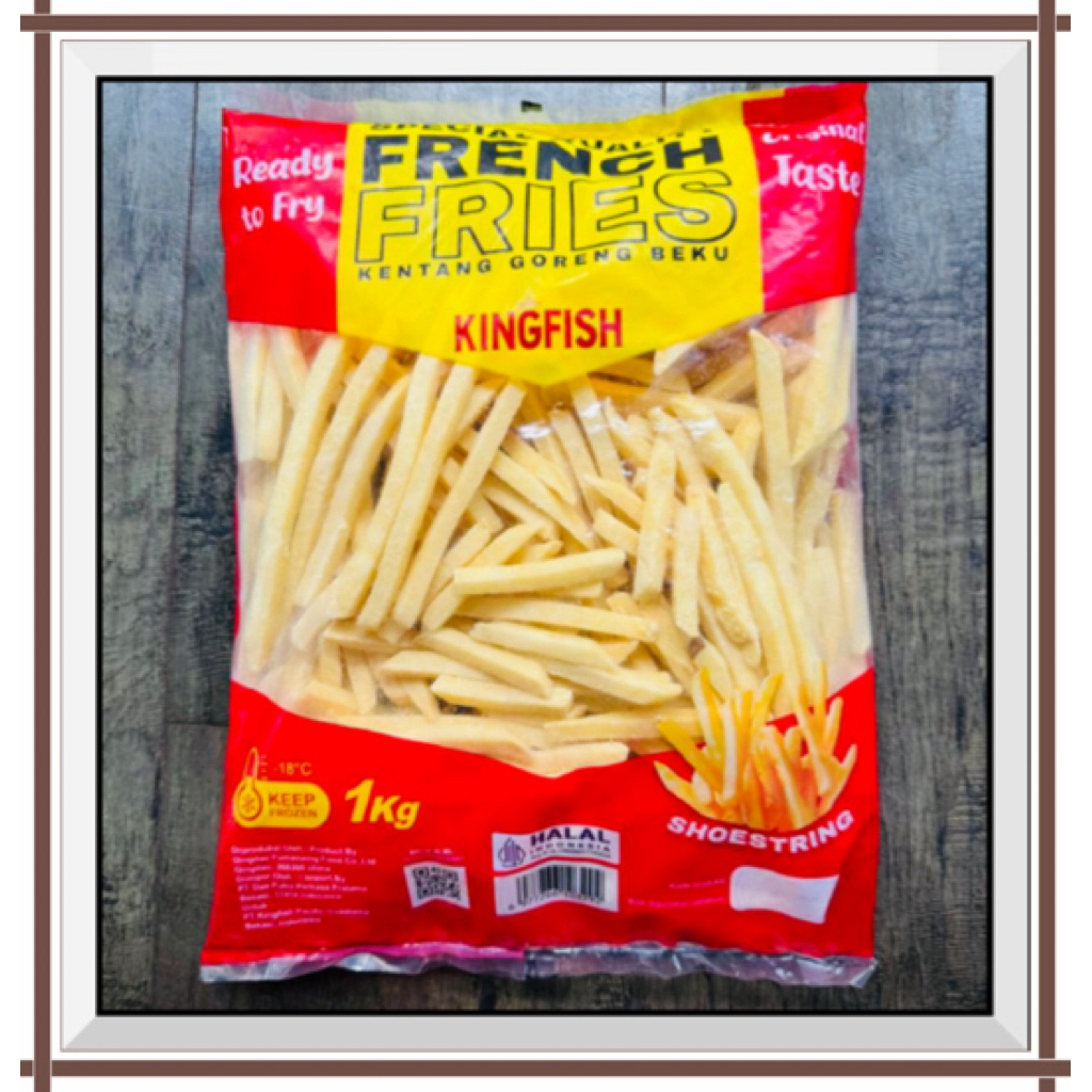 Jual Kentang Goreng Beku shoestring / Straight Cut 1 Kg KINGFISH/ Hyfun ...