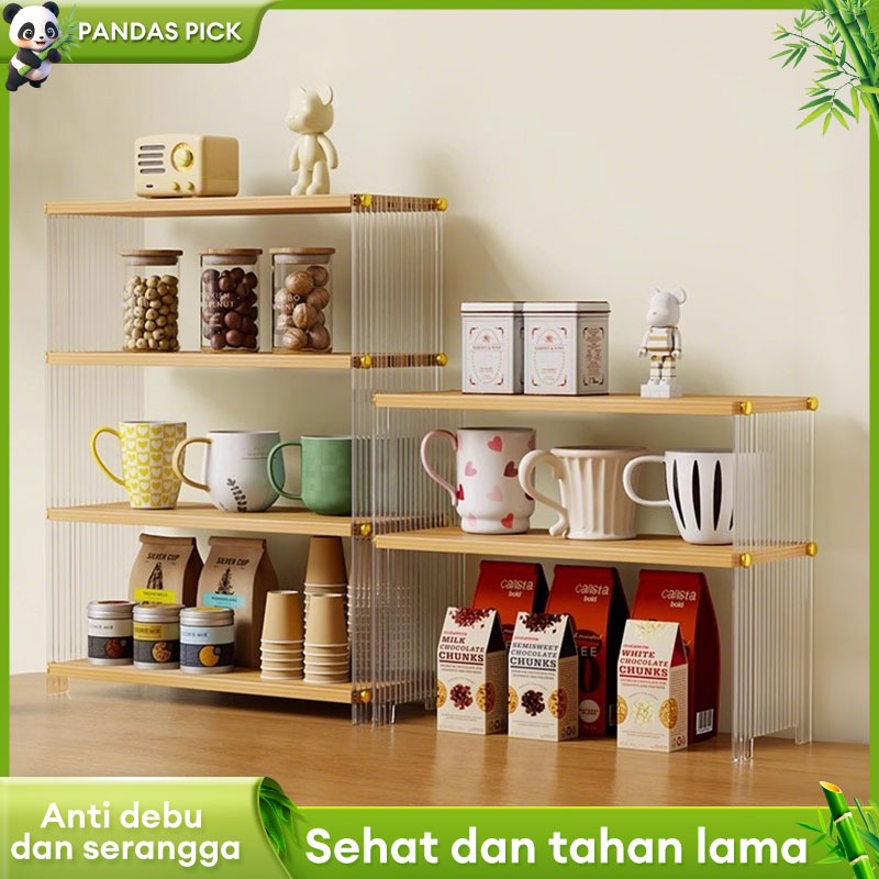 Jual Rak Serbaguna Rak Meja Rak Kopi Rak Dapur Rak Skincare Rak 1/2/3/4 ...