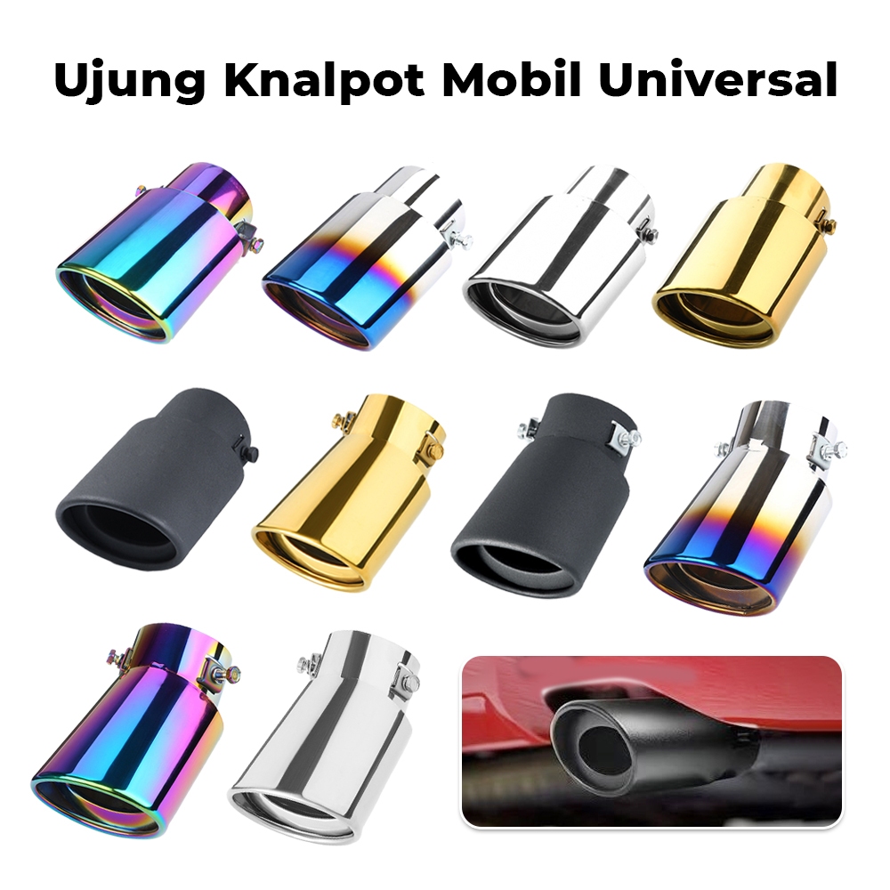 Jual Ujung Pipa Knalpot Mobil Universal 1 Lubang Tipe Lurus Dan Bengkok ...