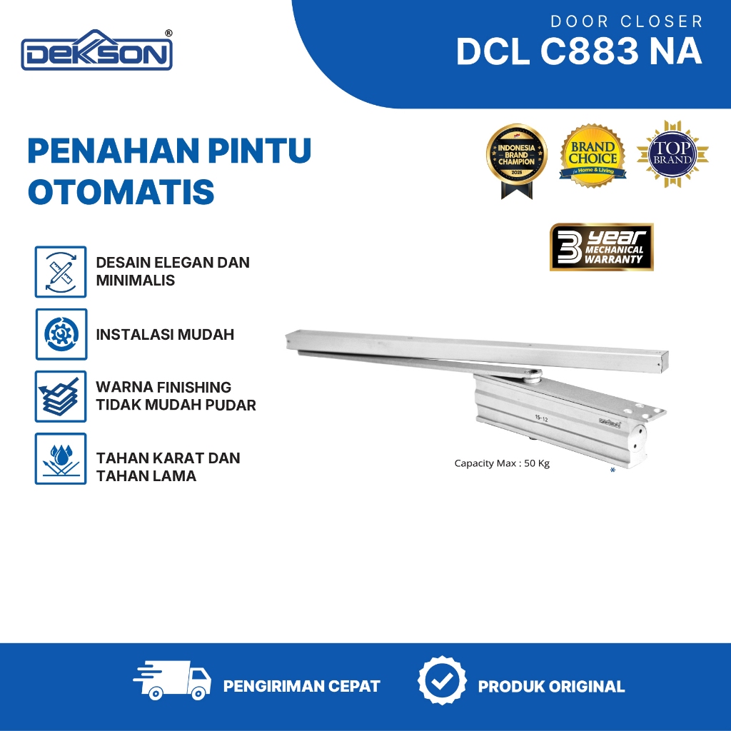 Jual Dekkson Penutup Pintu Geser Otomatis Tanam DCL Concelaed DCL C88 ...